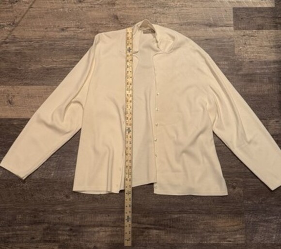 Kate Hill | Tops | Kate Hill Whitecream Top Button Knit Plus Size 3x ...
